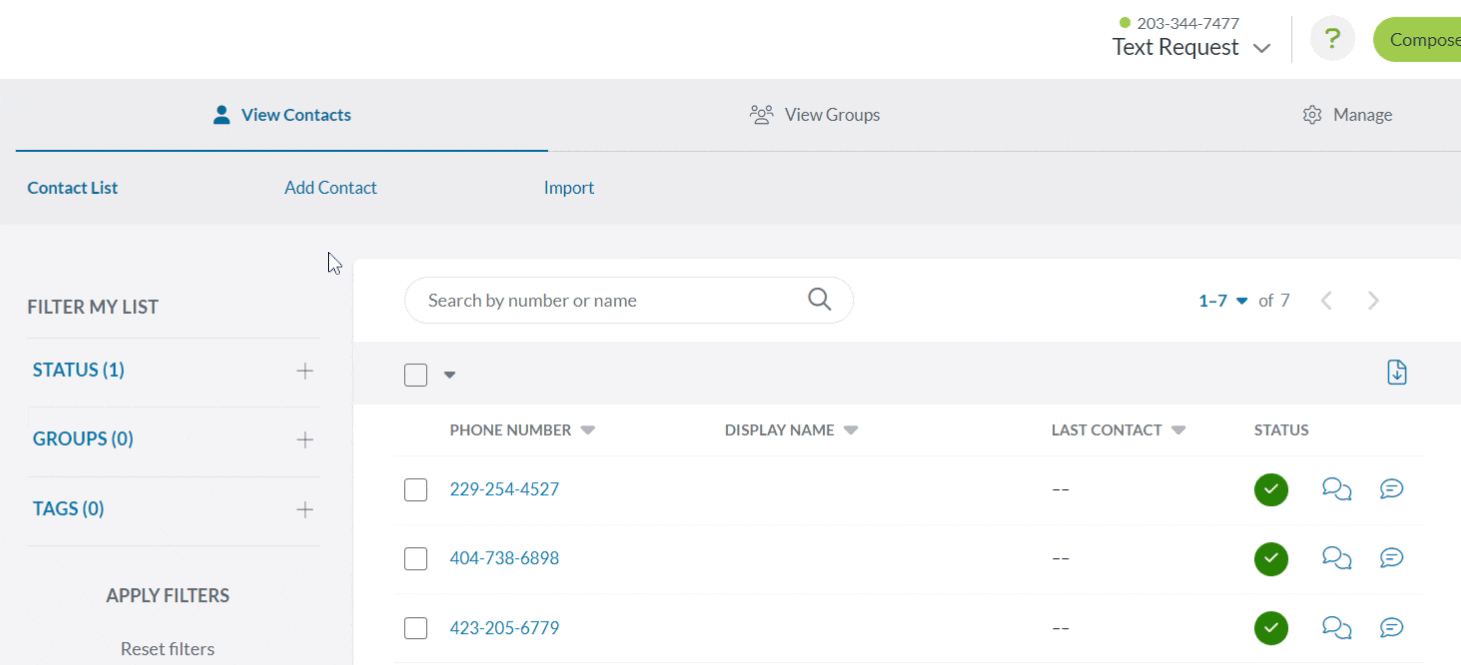 Adding Individual Contacts