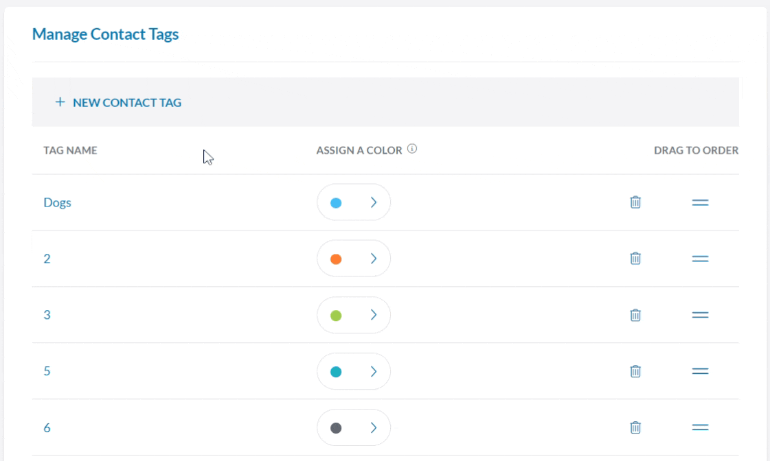 Contact Tags