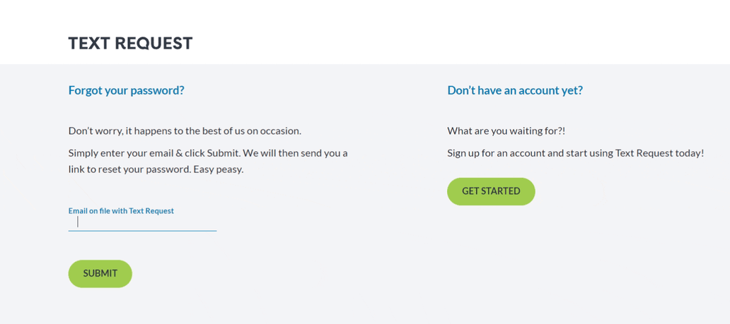 Resetting Your Password