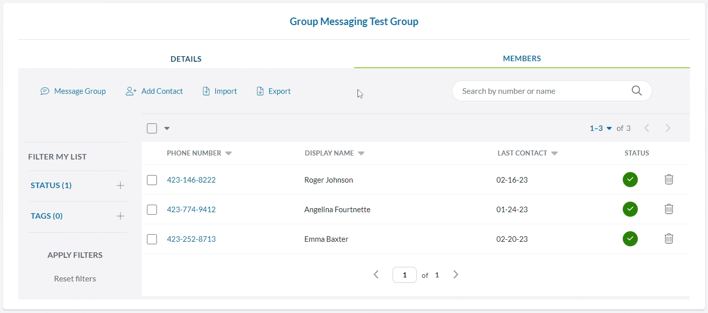 Sending Group Messages