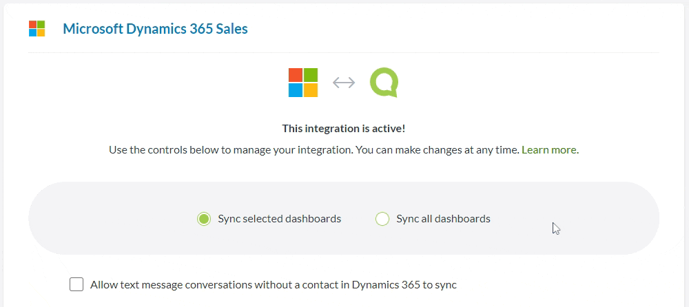 Microsoft Dynamics 365 Integration