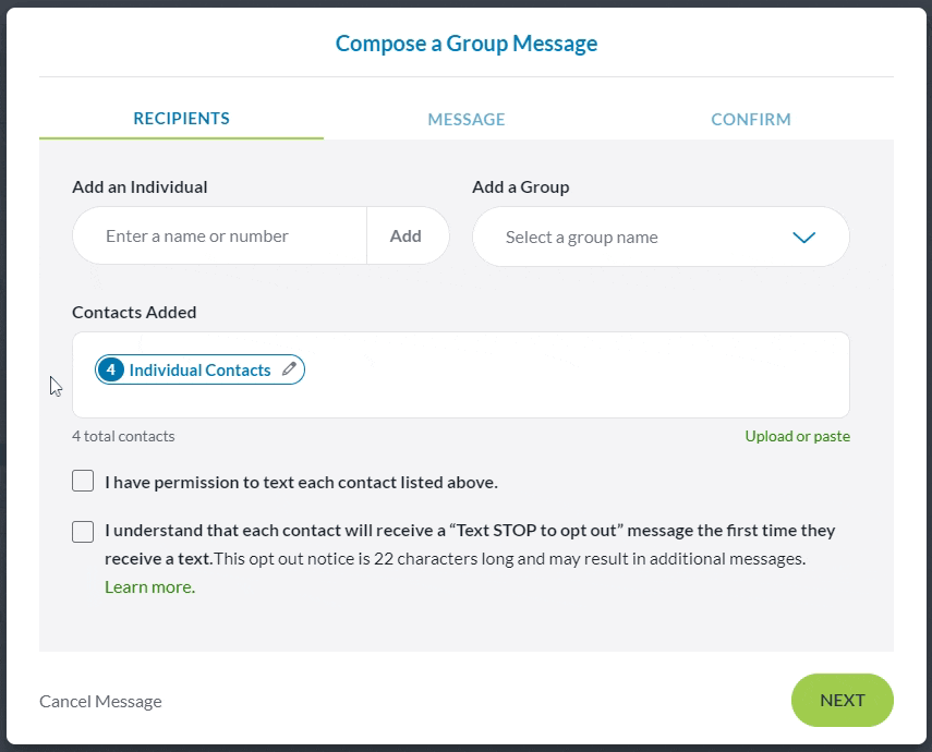 Sending Group Messages