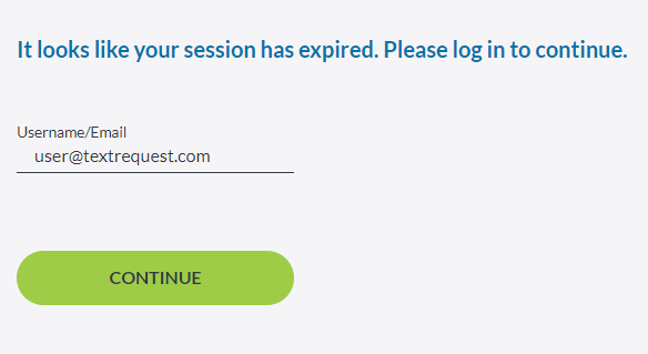 Log Into Text Request with Single Sign-On (SSO)